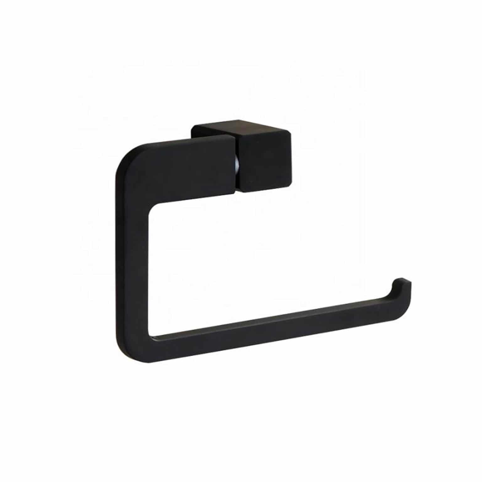 Wc rolhouder zwart | Luxebadkameraccessoires.nl